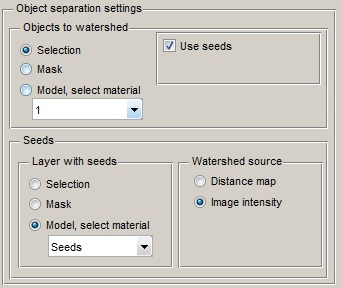 Microscopy Image Browser Watershed/Graphcut segmentation